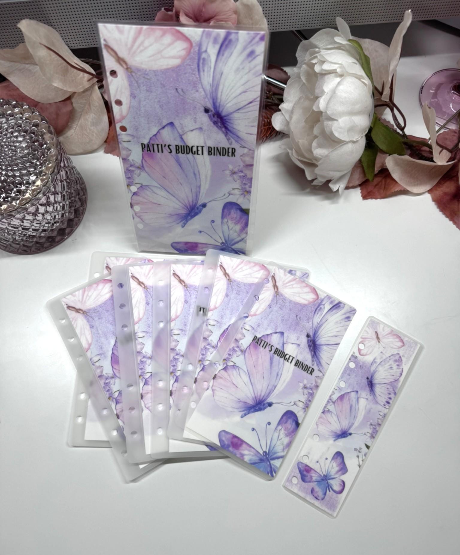 Custom Purple Butterfly Cash Envelopes – PB Custom Designs